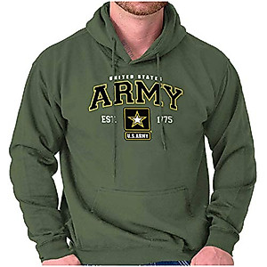 Brisco Brands US Army Pride United States Military Hoodie Sweatshirt Women Men