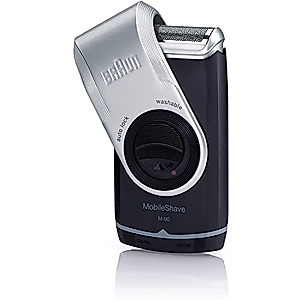 Braun Pocket M90 Rasierer Stainless Steel Battery Powered Shaver