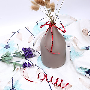 Senkary Crimped Curling Ribbon Metallic Balloon String Ribbon, 5mm Width, 500 Yards (Red)