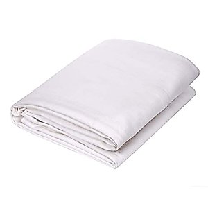 Urban Villa Cotton Thermal Blanket Made from 100% Soft Premium Cotton, Plain Weave, White, Twin 66"x 90", Perfect for Layering in Bed, LINT Free