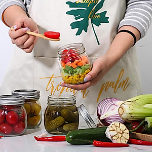 EkkoVla 10 oz Mason Jar with Regular Lid and Band, 24 Pack 300 ml Glass Canning Jars for Canning, Meal Prep, Candies, DIY Projects, Wedding Party Favors