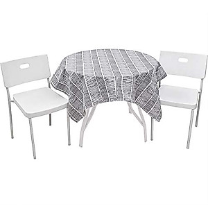 Splat Mat for Under High Chair/Arts/Crafts, Triluby 51" Waterproof Non Slip Food Splash Mat for Eating Mess, Washable Weaning Mat Reusable Spill Floor Protector (Stripe)