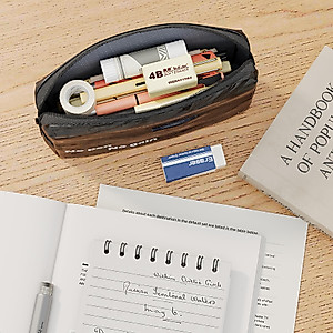 BOLDFOX Large Capacity Pencil Case Unique Pencil Pouch, Waterproof Pen Bag Personal Stationery Organizer (Black)