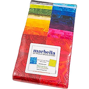 Paula Nadelstern Marbella Strip-Pies 40 2.5-inch Strips Jelly Roll Benartex