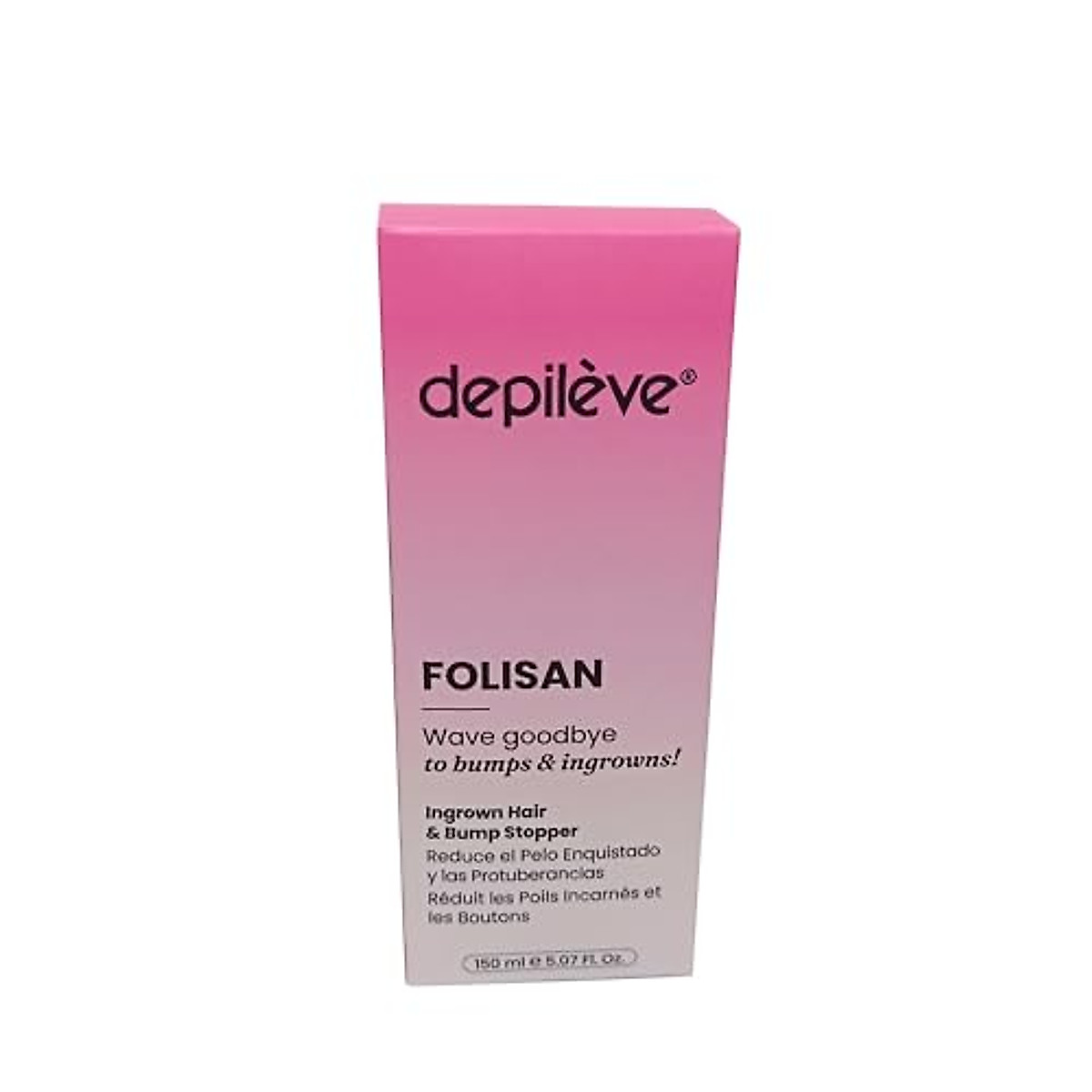 Depileve Folisan - Post Wax Oil, Relieves Razor Burn, Razor Bumps and Ingrown Hair, Astringent, Skin Moisturizer, Gentle Exfoliator - 5 oz
