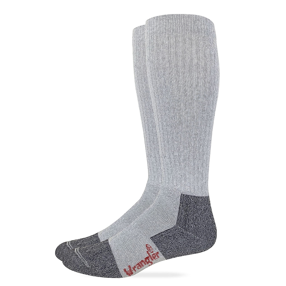 Wrangler Riggs Mens Cotton Tall Work Boot Socks 2 Pair Pack (as1, alpha, l, regular, regular)