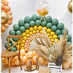 KALOR Yellow and Metallic Gold Balloons, 60 Pcs 12 Inch Gold Confetti Latex Balloons for Baby Shower Birthday Bridal Shower Wedding Party Decorations