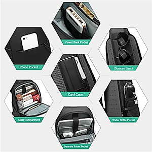 Messenger Bag for Men,Small Black Sling Crossbody Bags,Waterproof Daypacks,Hiking Biking Shoulder Bag