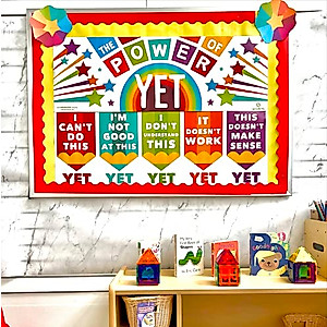 Sproutbrite Growth Mindset Classroom Decorations - Banner Posters for Teachers - Bulletin Board and Wall Decor for Pre School, Elementary and Middle School Themes