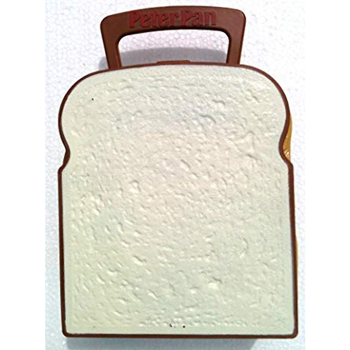 Vintage 1974 Peter Pan Peanut Butter Sandwich Shaped Lunchbox & Label - Mail-a-Way