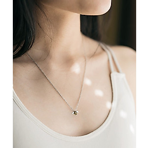 Bonnerish Honey Bee Necklaces for Women love Bee Charm Pendant Necklace Gift for Women Teen Girls