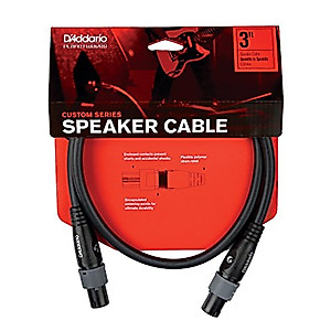 D'Addario SpeakOn Speaker Cable - Neutrik Connectors - Maximum Signal Transfer and Flexibility - Copper Conductors - 3 Inch/76.2 MM - Max Signal Transfer - 1 Pack
