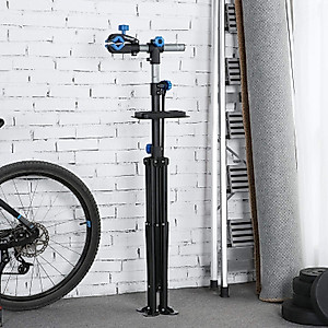 Yaheetech Pro Bicycle Rack Bike Repair Stand Adjustable Rack 52-75in w/Telescopic Arm