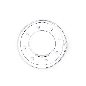 Auto Ventshade [AVS] Fuel Door Cover - Chrome | 688772 | Fits 1997 - 2003 Ford F-150 (Includes Heritage), 1999 - 2010 Ford F-250/F-350/F-450/F-550 Super Duty, 2003 - 2009 Ford Expedition