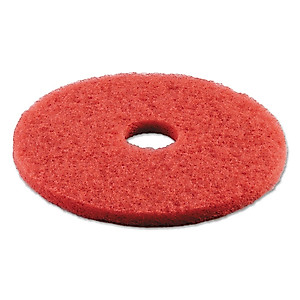 Boardwalk BWK4016RED 16 in. Buffing Floor Pads - Red (5/Carton)