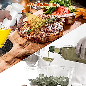aKosco Oil Sprayer Bottle, 230ml Oil Sprayer for Cooking Olive Oil Sprayer Vegetable Oil Dispenser Oil Mister Portable Bottle Mini Kitchen Gadgets for Cooking, BBQ and Kitchen Baking