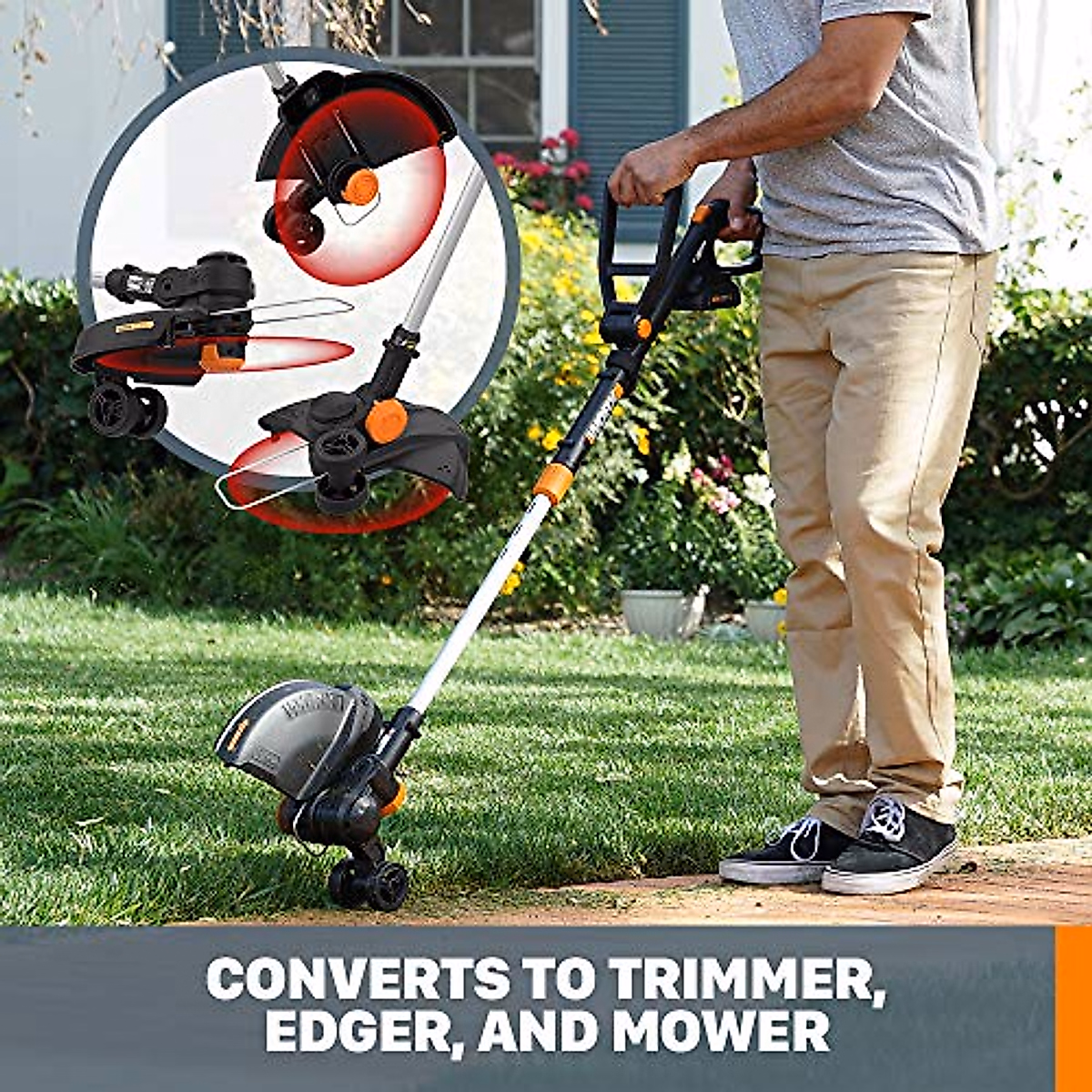 WORX 20V GT Revolution 12" Cordless String Trimmer & Turbine Leaf Blower Power Share Combo Kit - WG930.2 (Batteries & Charger Included)