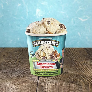 Ben & Jerry's Americone Dream Vanilla Ice Cream Pint Non-GMO 16 oz