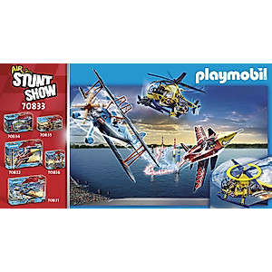 Playmobil Air Stunt Show Helicopter with Film Crew