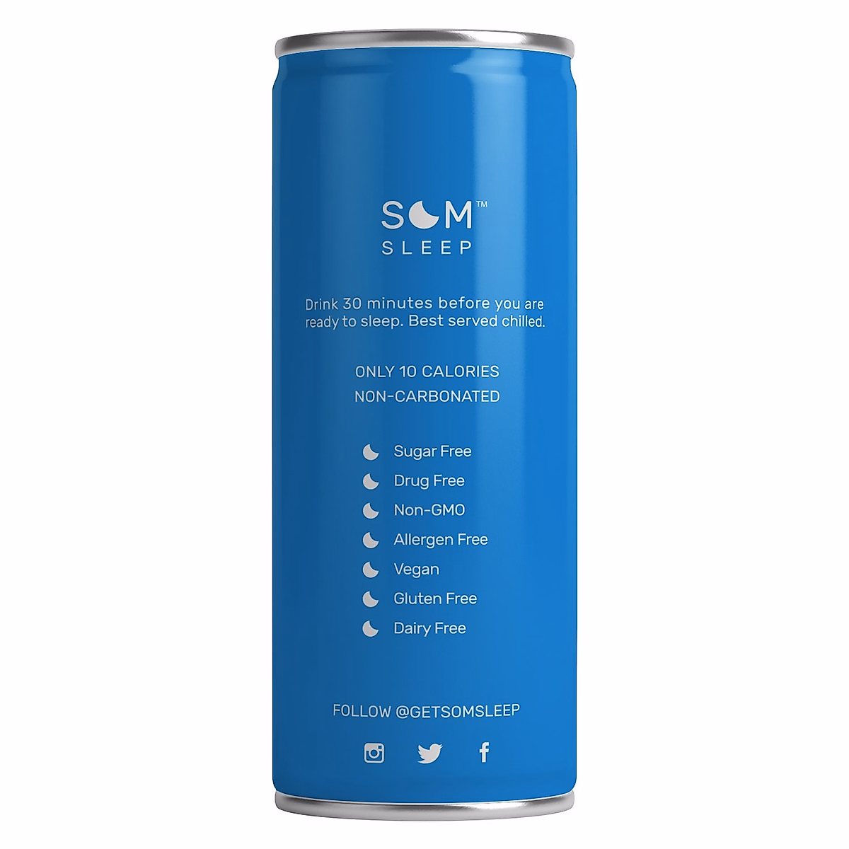 Som Sleep, The Original Sleep Support Formula w/Melatonin, Magnesium, Vitamin B6, L-Theanine & GABA – Vegan, Functional Nighttime Drink – Sleep Aid Supplement – Zero Sugar Berry, 8.1 Fl Oz, 12-Pack