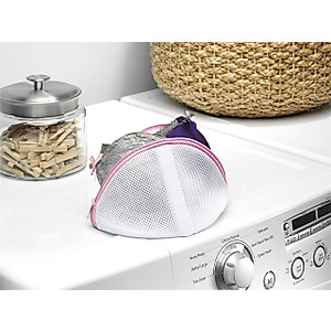 Whitmor Mesh Bra Wash Bag White