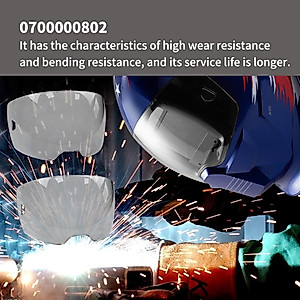 5 PACK 0700000802 Clear Front Cover Lens, Clear Polycarbonate Outside Cover Lens, 3.93" x 2.36" Viewing Lens, A50 Welding Helmet Cover Lens, Compatible with ESAB 0700000800 Sentinel A50 Welding Helmet