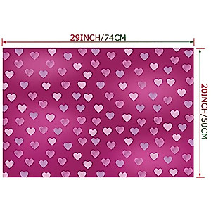 U'COVER Gift Wrapping Paper for Girls Women Men Love Heart Birthday Wrapping Paper for Valentines Day Mothers Day Anniversary Wrap Paper 10 Folded Sheet