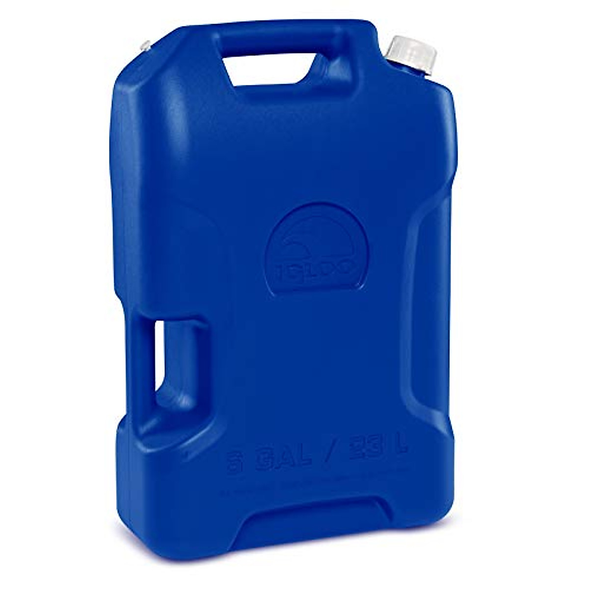 Igloo 6 Gallon Heavy Duty Portable Camping Hiking Water Storage Container, Blue