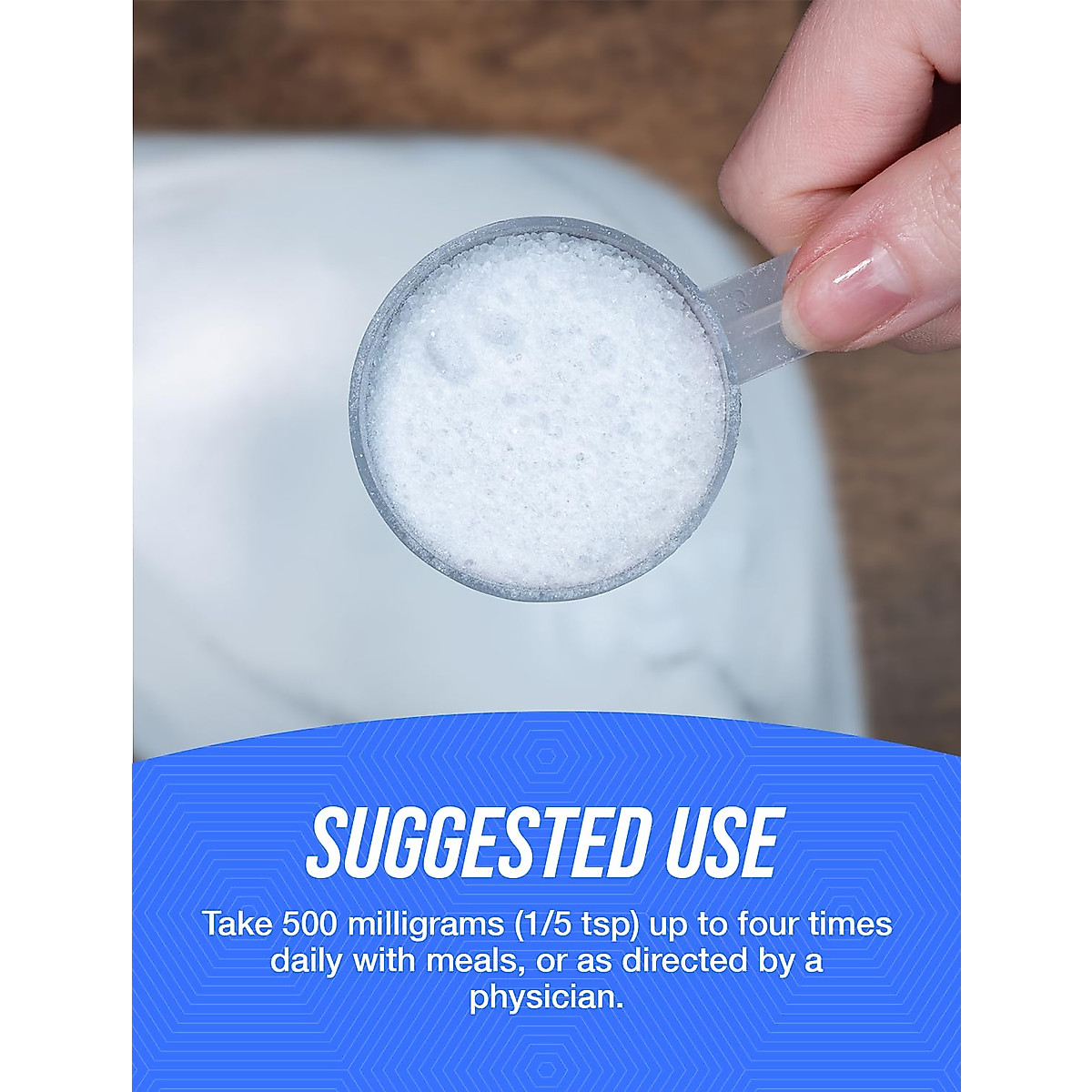 BulkSupplements.com Calcium Acetate Powder - Calcium Supplement, Calcium Acetate Supplement - Food Grade & Gluten Free, 500mg (125mg Calcium) per Serving, 100g (3.5 oz) (Pack of 1)