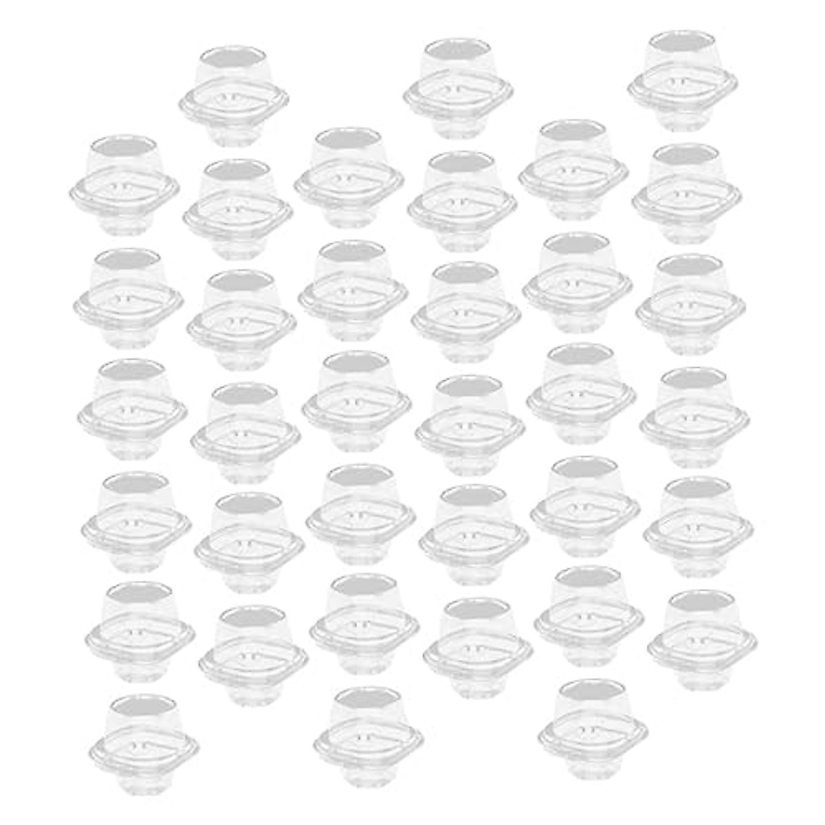 HEMOTON 100pcs Cupcake Packing Boxes Cake Packing Box Disposable Containers Mini Cake Boxes Mini Plastic Containers Dessert Holder Cups Cupcake Packaging Boxes Individual Cupcake Holder