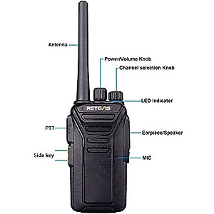 Retevis RT27 Walkie Talkies for Adults Gift,Long Range 2 Way Radios Rechargeable,VOX Clear Voice Easy Operation Durable,Two Way Radio for Outdoor Hiking Hunting Climbing(2 Pack)