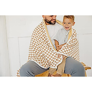 Copper Pearl Jumbo Premium Knit 3 Layer Stretchy Throw Blanket Vance