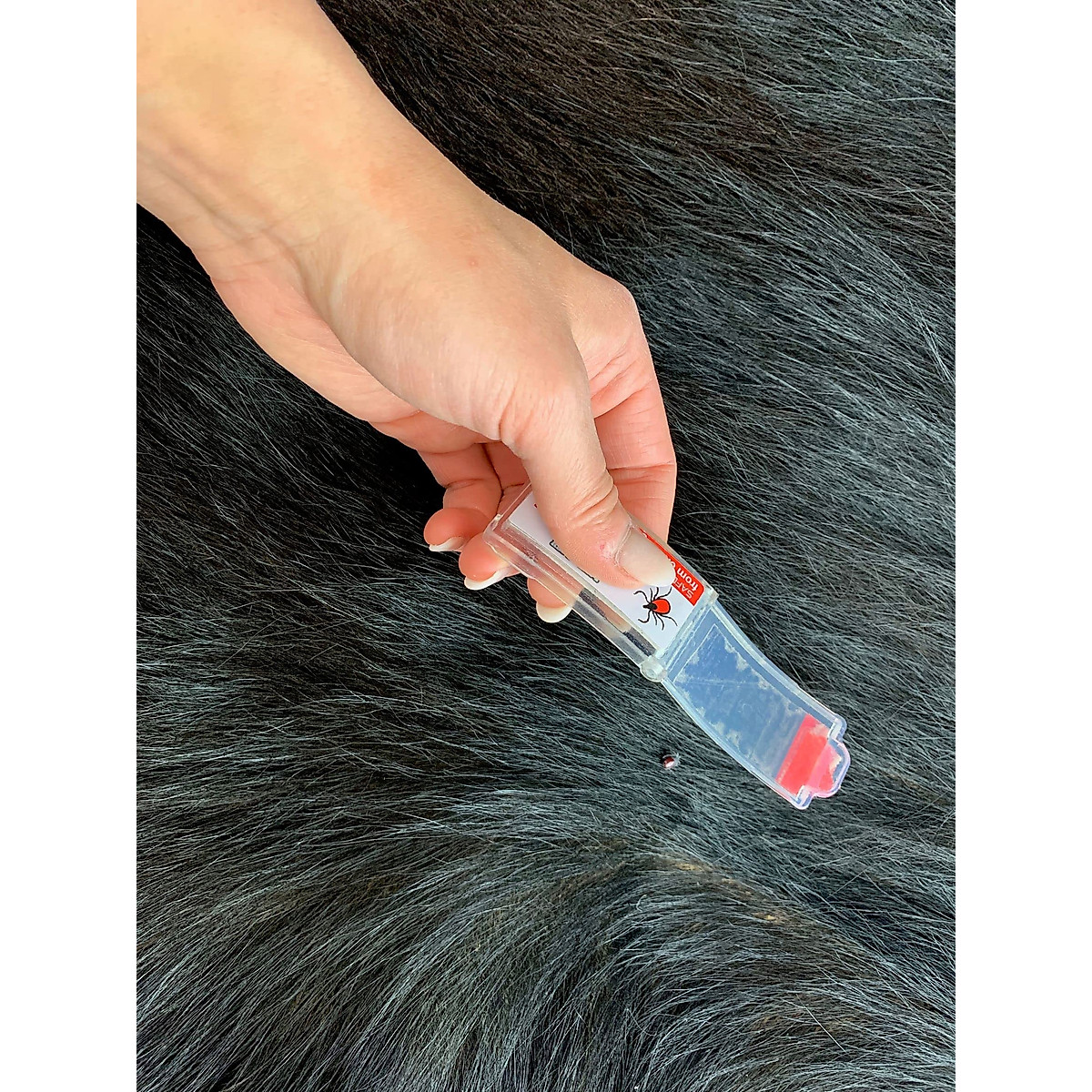 Tac-Ticks Crawling Tick Remover Patent-Pending Tick Removal Tool for Clothing, Skin, Hair, Home & Pets | Touch-Free Tick Remover for Dogs & Tick Remover for Humans | Made in The USA (1-Pack)