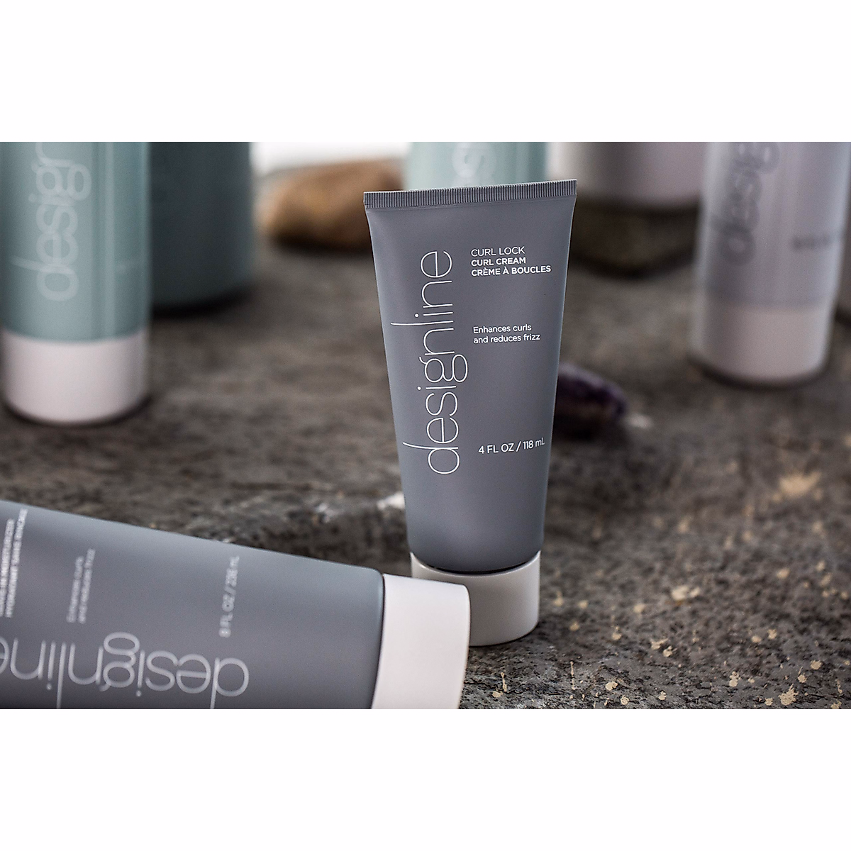 DESIGNLINE Curl Lock Cream, 4 oz - Regis Leave-in Treatment that Enhances Curl-Memory, Bounce, Frizz Smoothing, and Helps Prolong the Integrity of Natural Curly Hair (4 oz)