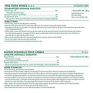 Jobe's, 02010 Fertilizer Spikes, Tree and Shrub, 5 Count