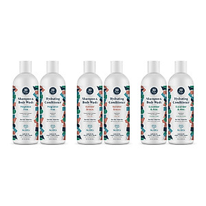 BB&CO Hydrating Conditioner — Fragrance Free — 16 oz — Tear Free & Soap Free — No EDCs — Safer for Baby — Good for the Whole Family — Made in USA White, 2012001