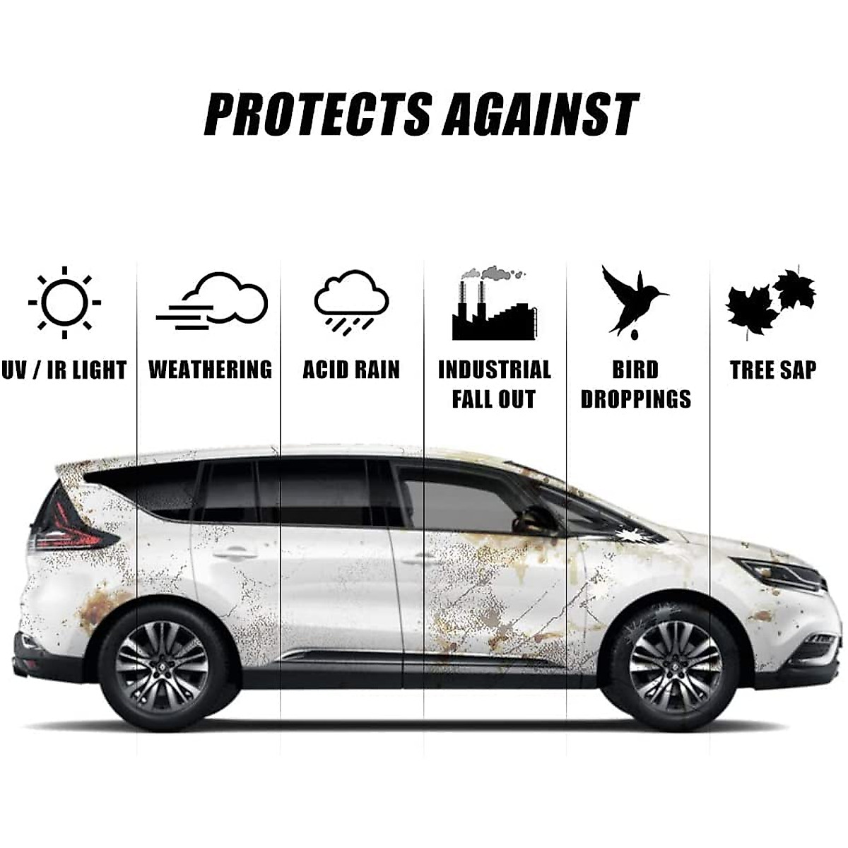 Autokcan Graphene Ceramic Coating, 10H Graphene Coating for Car Detailing, Advanced UV Technology Super High Gloss Anti-Scratch Hydrophbic Mirror Paint Sealant 7 Years Prorection