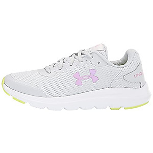 Under Armour Unisex Big Kid Grade School Surge 2, Halo Gray (109)/White, 7