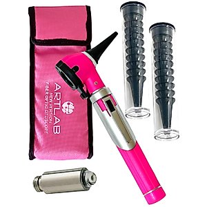 Artlab-Otoscope - Ear Otoscope with Light, Ear Infection Detector -Mini Otoscope Set Pocket Ear Scope Set for Students Nurse Children Adults Pets Home use (Green)