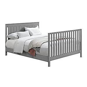 Oxford Baby Lazio 4-in-1 Convertible Crib, Dove Gray, GreenGuard Gold Certified