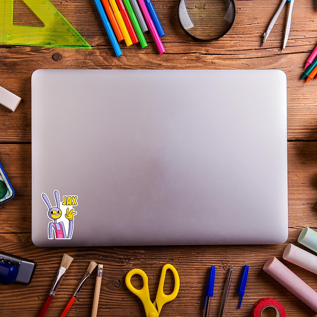 3.5" Amazing Digital Circus Jax rabbit Laminated Laptop Stickers. Sizes in pictures Gift for friends and family perfect for mug tumbler laptop kindle tablet pc and more