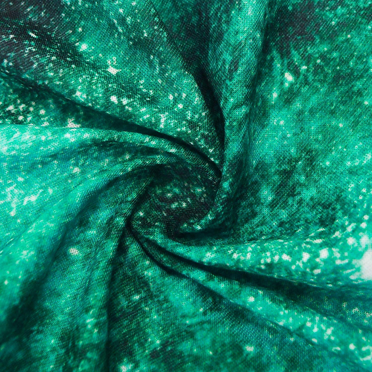 Obacle Seamless Bandana for Rave Face Mask Dust Wind Sun Protection Neck Gaiter Tube Mask Headwear Bandana for Women Men Festival Party Motorcycle Riding Fishing Outdoor (Starry Sky Black Cyan)