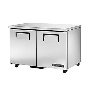 True TUC-48-HC Undercounted Solid Door Refrigerator with Hydrocarbon Refrigerant, 36" Height, 30.125" Width, 48.375" Length