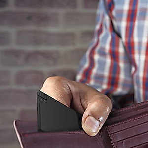 TNTOR Ultra Thin Power Bank with Built in Cable, Credit Card Size Portable Power Charger 2500mAh [Only 0.16 inch] Slim Compact External Battery Charger Compatible with iPhone