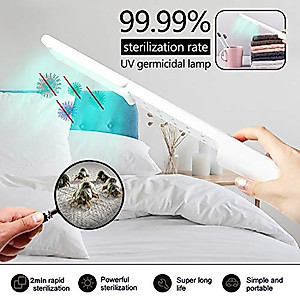 TAISHAN UV-C Light Sterilizer Wand,Portable Rechargeable Ultraviolet Disinfection Lamp Kills 99% of Germs Viruses,Foldable Handheld Professional Disinfector for Home, Travel, and Work