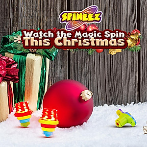 IPIDIPI TOYS Light Up Spinning Tops - Light Up Spinner Toy for Kids - Christmas Party Favors, Stocking Stuffers, Classroom Prizes, Birthday Party Toys, for Boys and Girls, Red, Pack of 12