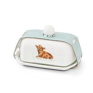 Portmeirion Home & Gifts Covered Butter Dish (Calf), 16 x 11 x 8 cm, Multi-Colour