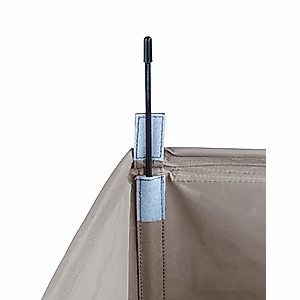 WENKO Trivo Laundry Sorter with 3 Sections (Dark, Light, Color), Laundry Basket on Wheels with Handle, Laundry Hamper with Lid, Beige, 30.6 gal, 22 x 23.6 x 13.8 in