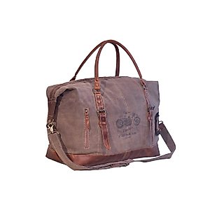 Bhrayna-Bags Bike Print Weekender Traveller Bag