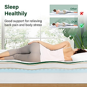 VISCOFLEX Dual Layer 4 Inch Foam Twin Mattress Topper - 2 Inch Egg Crate Firm Mattress Topper and 2 Inch Down Alternative Pillow Top Mattress Pad with 8-21 Inch Deep Pocket, Ultra Comfy Support